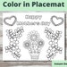 Printable Mothers Day Coloring Placemat | Mothers Day Activity Sheet ...