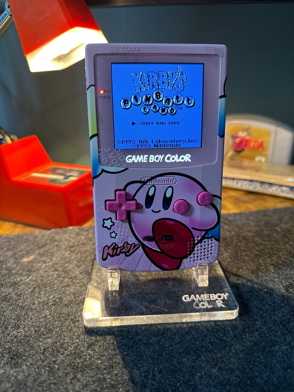 Gameboy Color Kirby Mod Xl IPS 2.6 Screen pink Shell and Buttons - Etsy