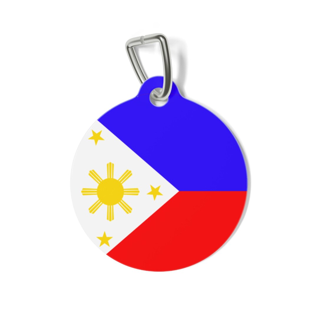 Philippines Flag- Retro Dog Tag, Funny Dog Tag, Personalized Pet Id ...