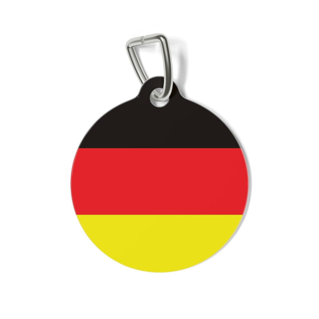 Germany Flag- Retro Dog Tag, Funny Dog Tag, Personalized Pet Id Tags ...