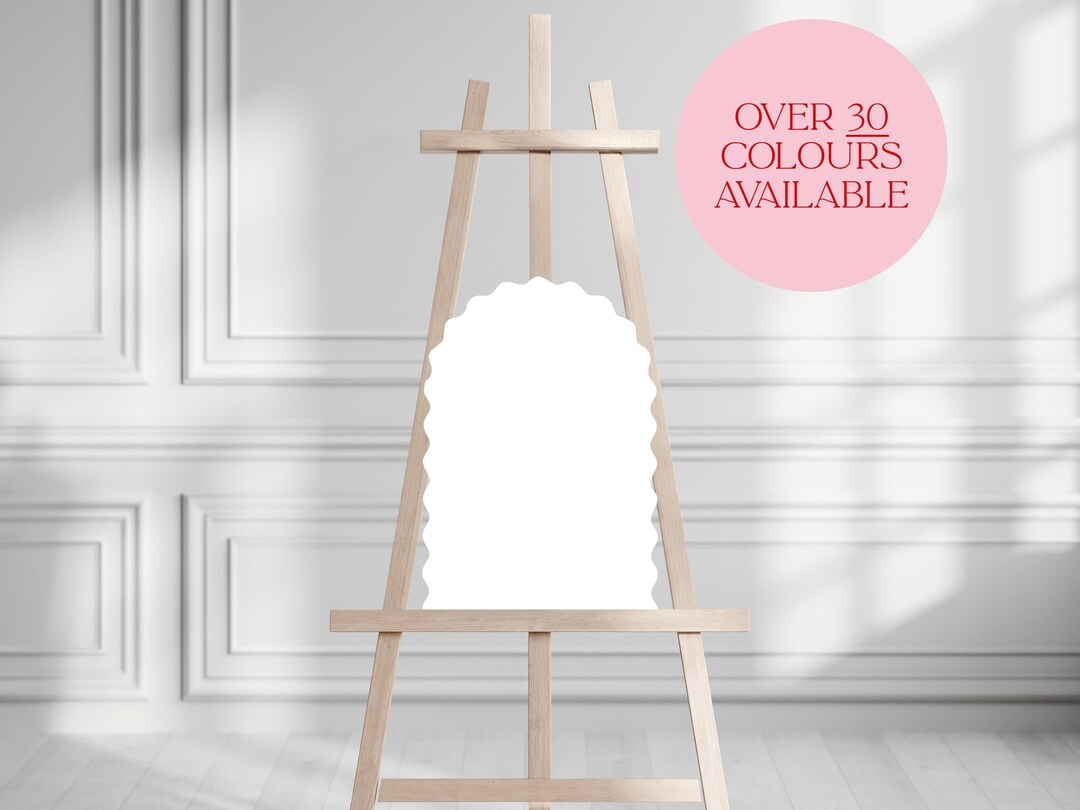 Blank Acrylic Wavy Arch | A2 Size 42 X 59.4cm | DIY Signage | Wedding ...