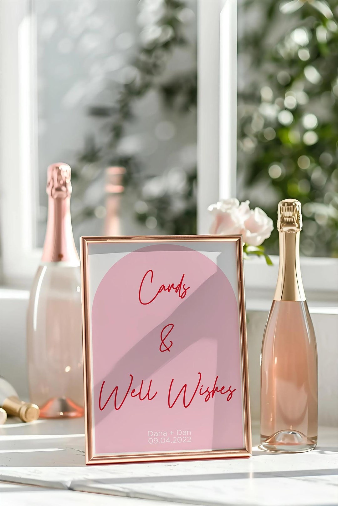 Printable Arch Cards & Well Wishes Signage Digital Download DIY Wedding ...