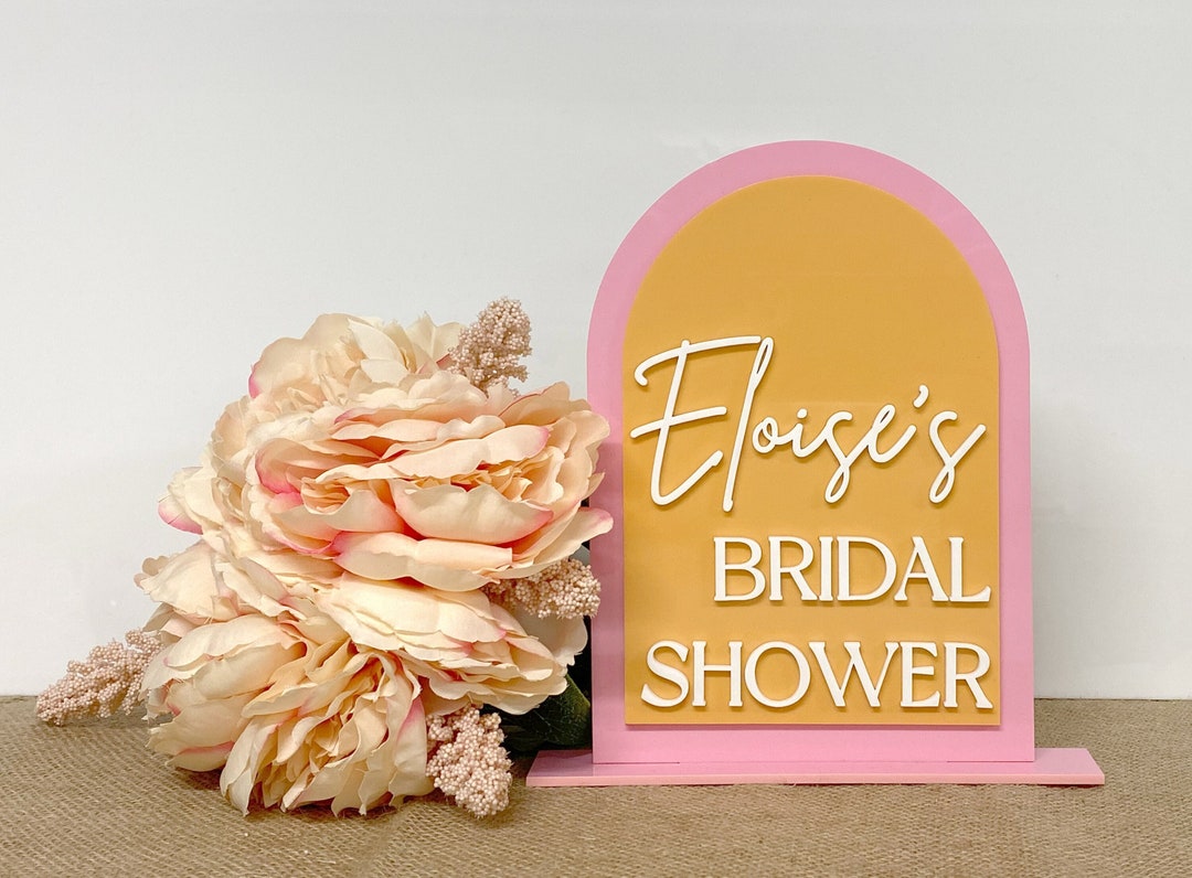 Two Tone Acrylic Sign Colourful Signage Bridal Shower - Etsy