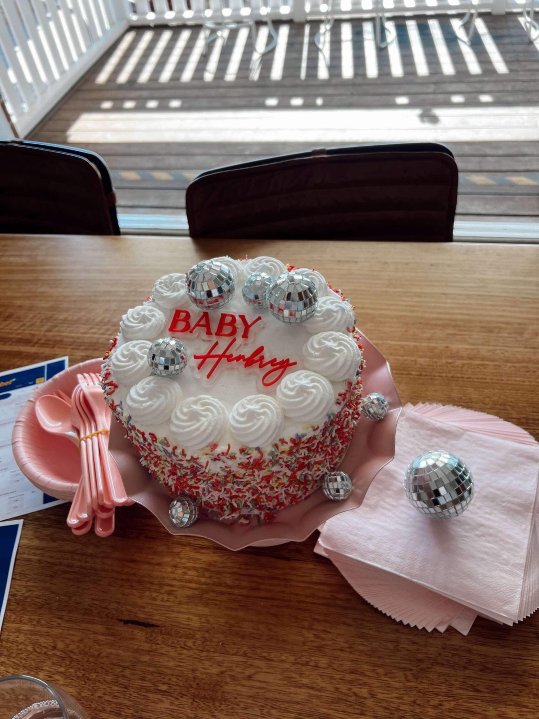 Personalised Cake Topper | Flat Lay Cake Topper | Cake Charm | Custom ...