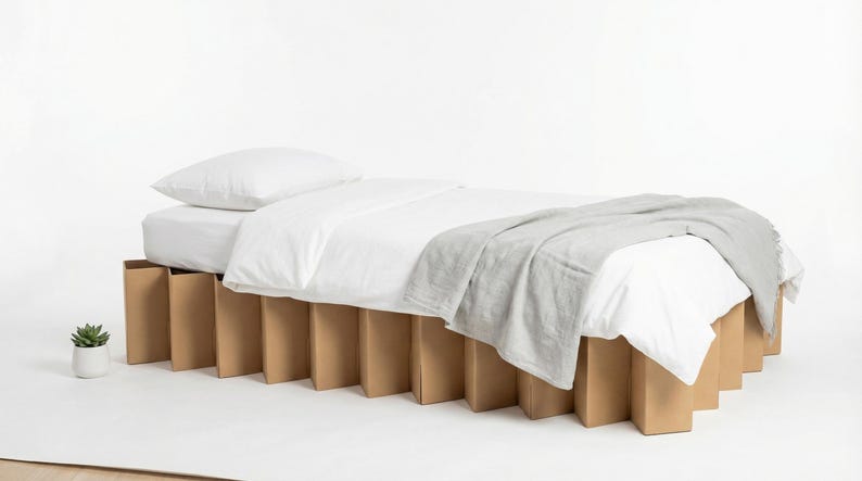 Foldable Cardboard Bed Frame Eco-friendly | Zero Waste Sustainable ...