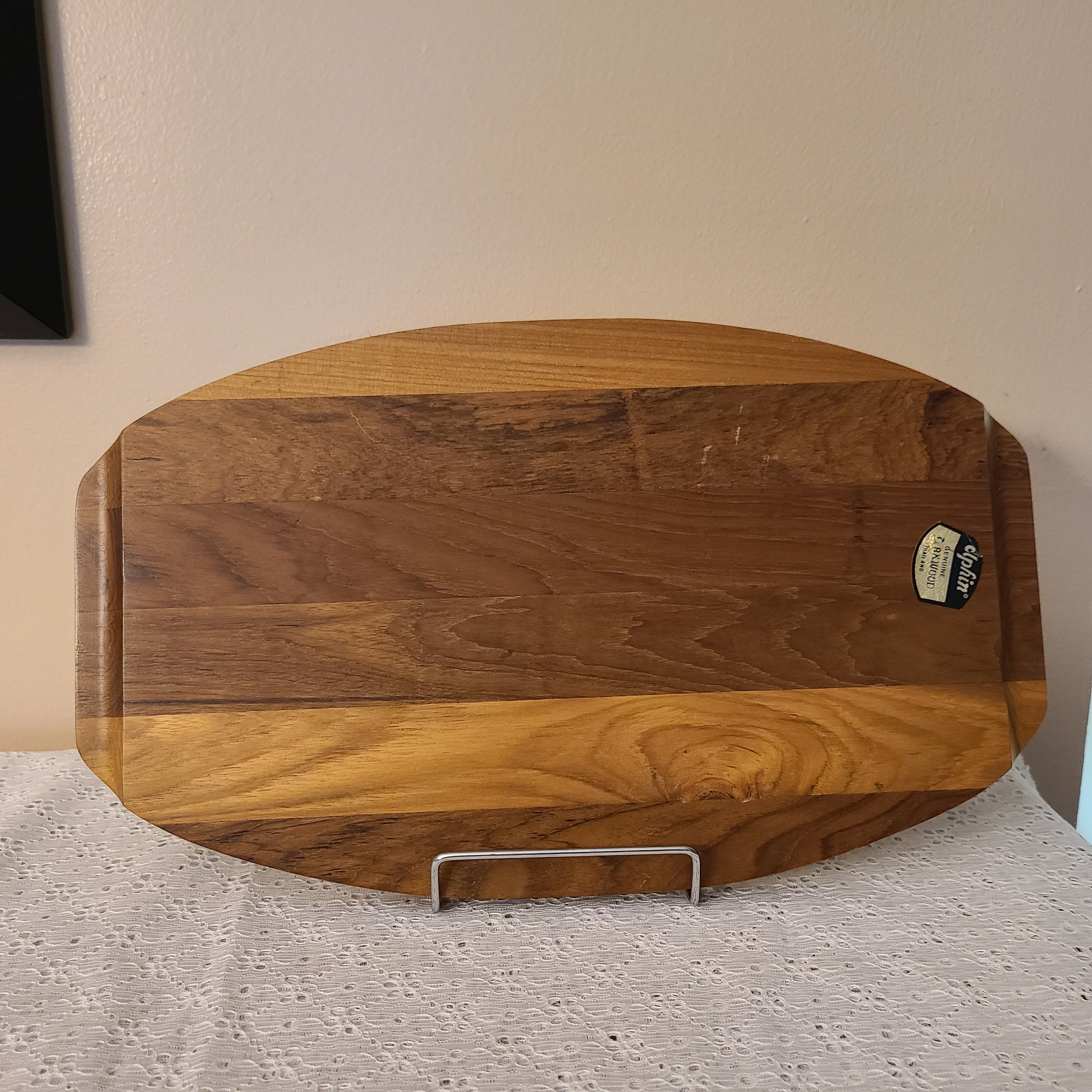 Vintage Dolphin Teakwood Cheese Board With Blue Danube - Etsy