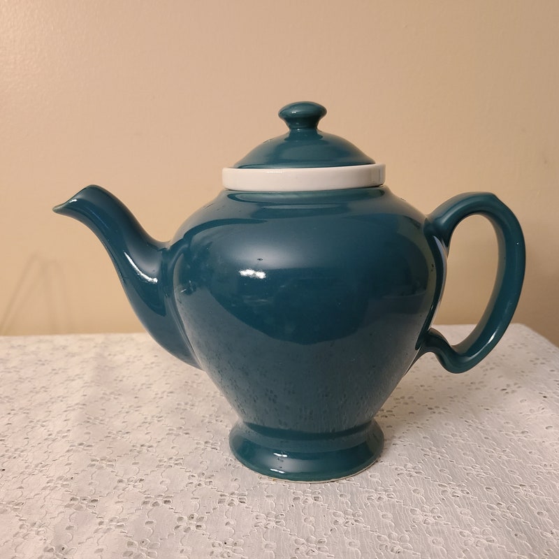 Green Teapot - Etsy