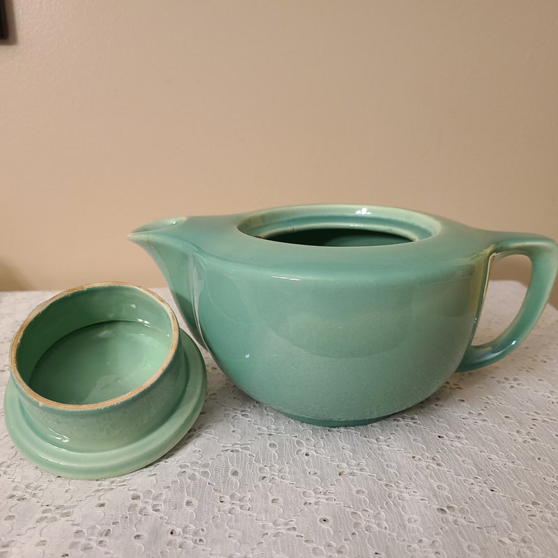 Green Teapot - Etsy