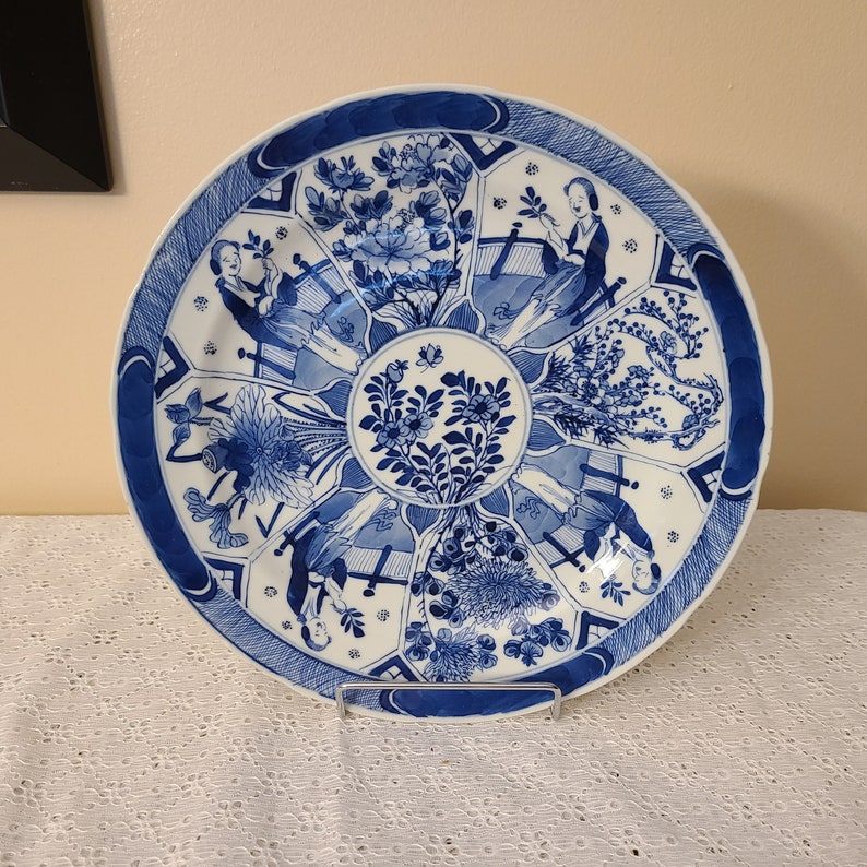 Antique Chinese Kangxi Porcelain Long Eliza Charger Plate - Etsy
