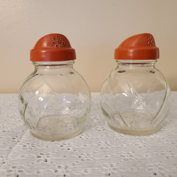 Red Top Salt Pepper - Etsy