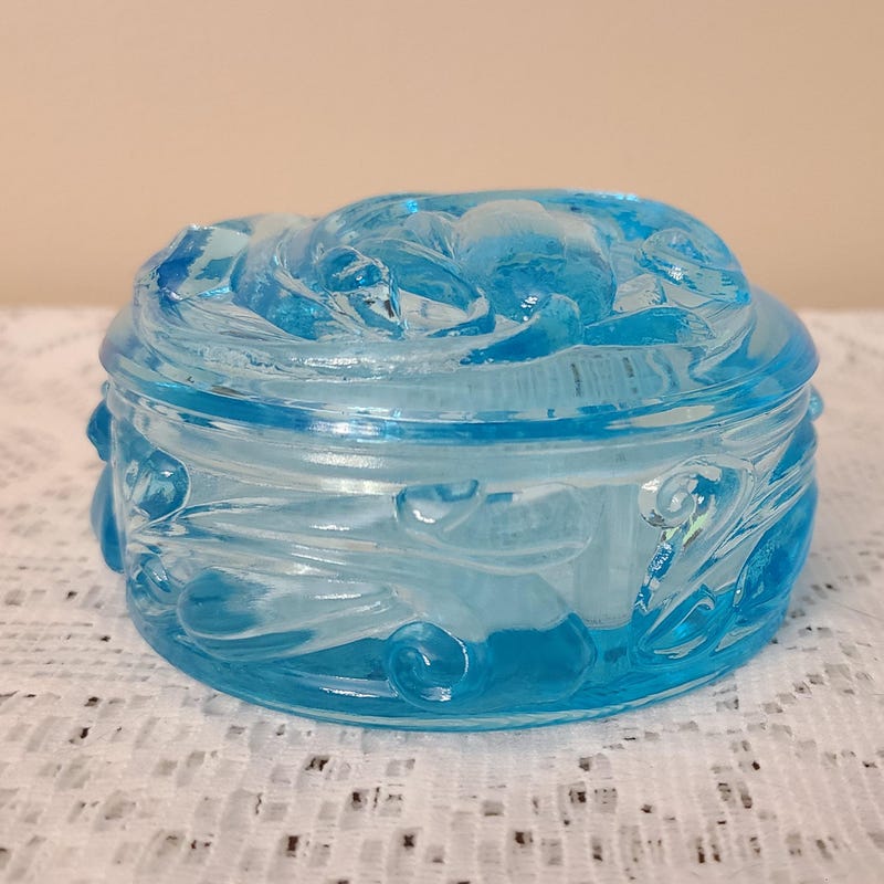 Fenton Glass Box With Lid - Etsy