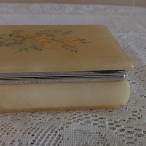 Alabaster Ladies Dressing Table Box Vintage From 1950's - Etsy