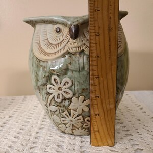 Ceramic Owl Vase Utensil Holder Planter With Matching Accent Owl - Etsy