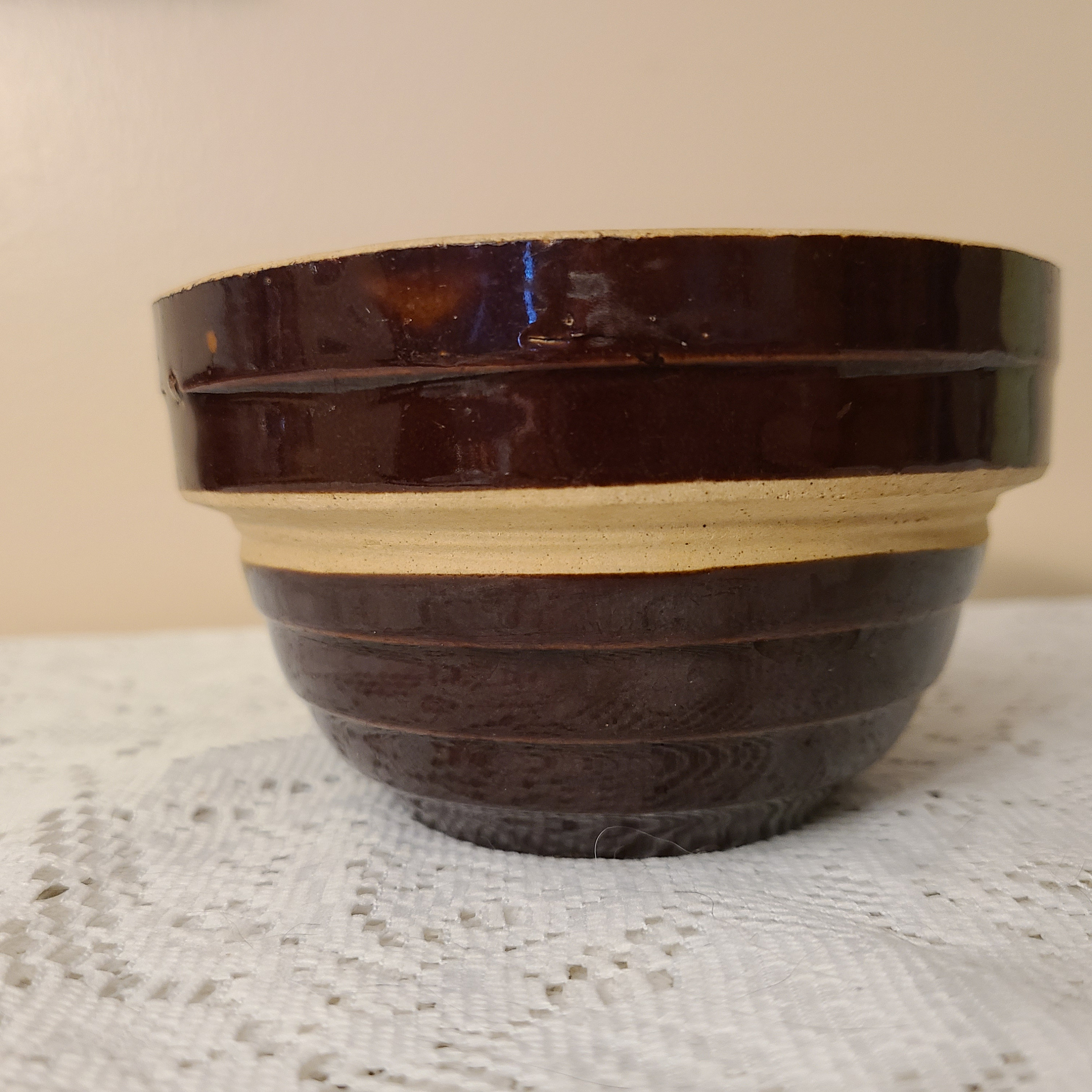 Vintage Ribbed USA Stoneware Beehive 5 Mixing Bowl Ring - Etsy