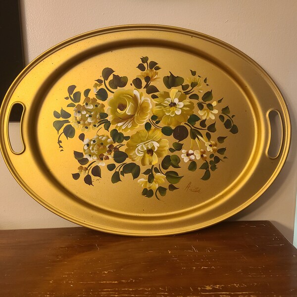Tole Painted Tray - Etsy
