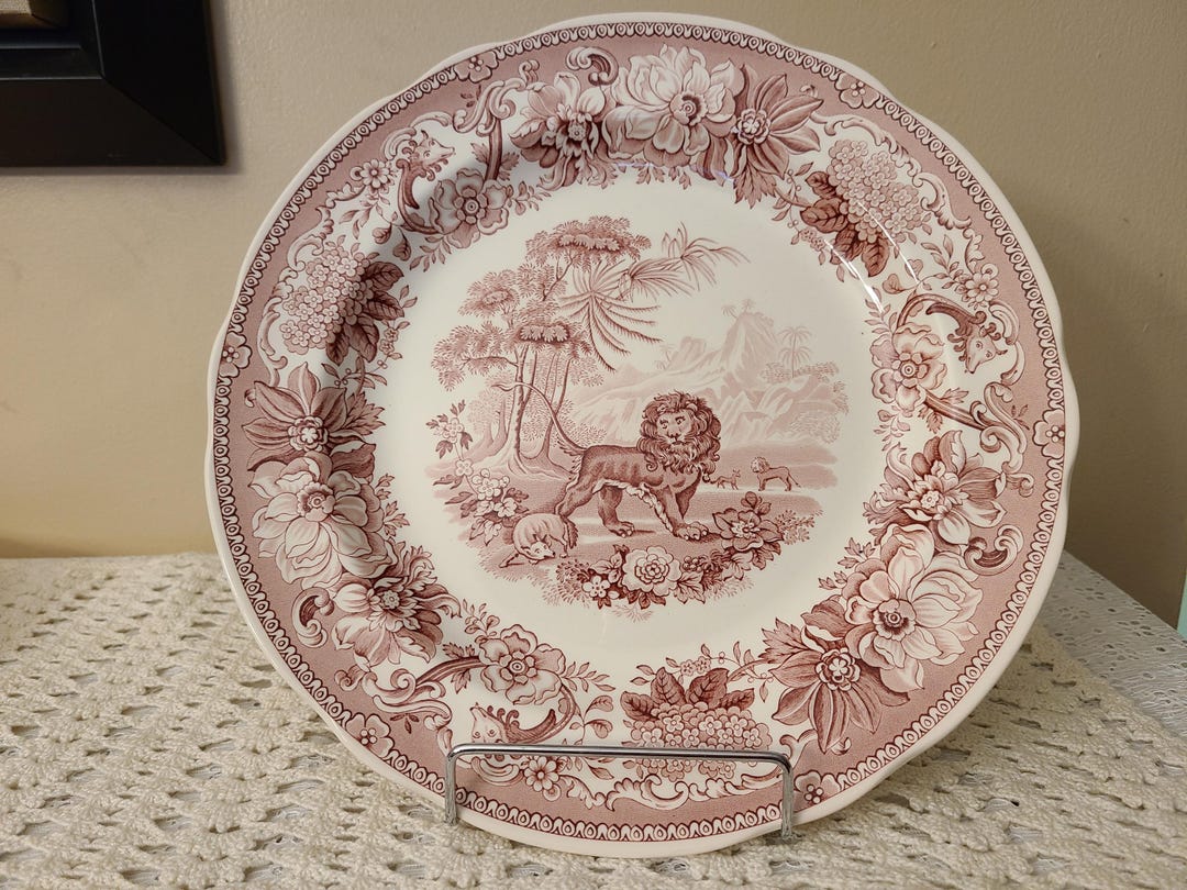 Spode Archive Collection Traditions Series Aesops Fables Plate Lion 10. ...