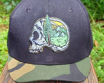 Skull Hat With Short Bill - Etsy