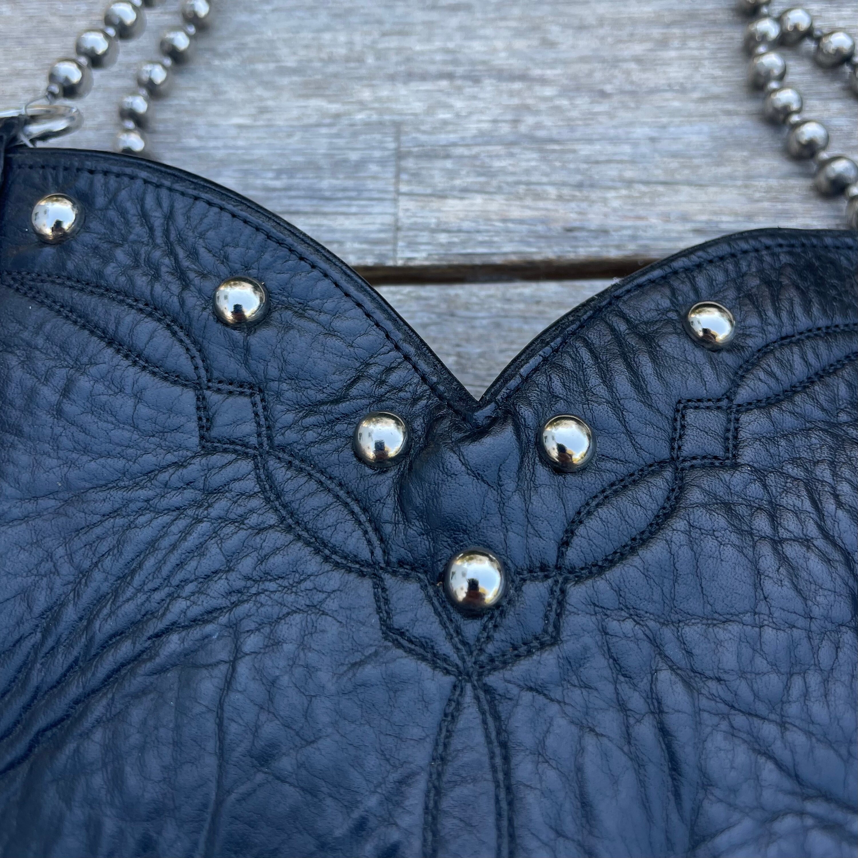 Vintage Repurposed Leather Cowboy Boot Purse With Beaded Fringe - Etsy