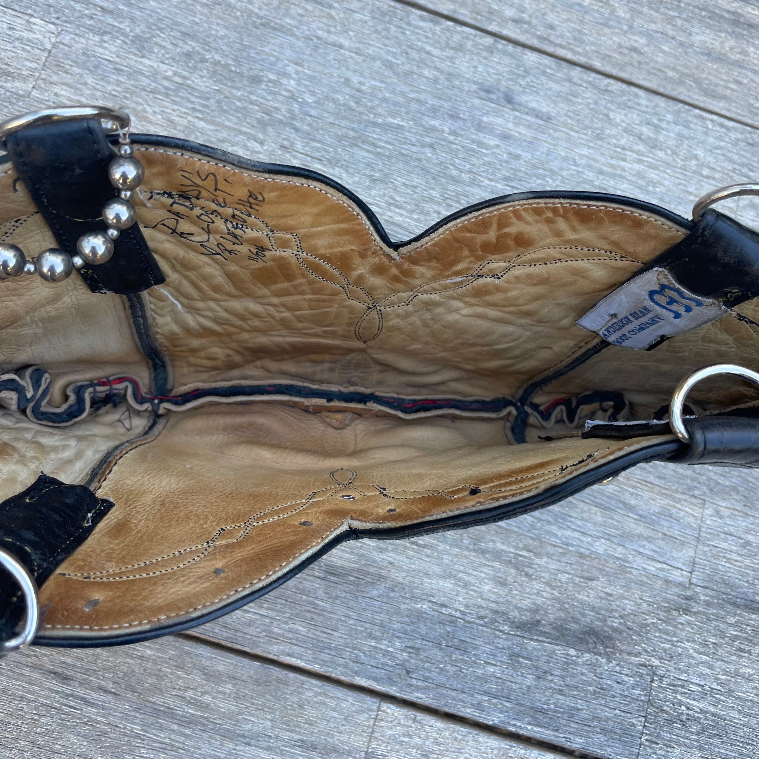 Vintage Repurposed Leather Cowboy Boot Purse With Beaded - Etsy