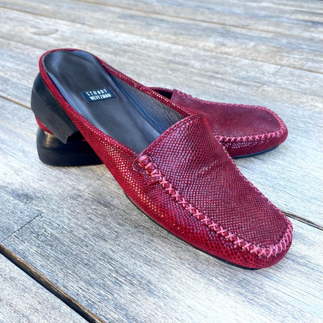 Vintage Stuart Weitzman Mules Loafers Slides, Size 4.5W - Etsy
