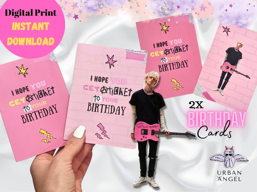 Machine Gun Kelly Bloody Valentine Birthday Card, MGK Tickets to My ...