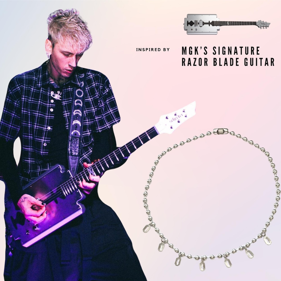 Machine Gun Kelly Inspired Handmade Stainless Steel Razor Blade ...