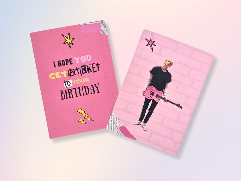 Machine Gun Kelly Bloody Valentine Birthday Card, MGK Tickets to My ...