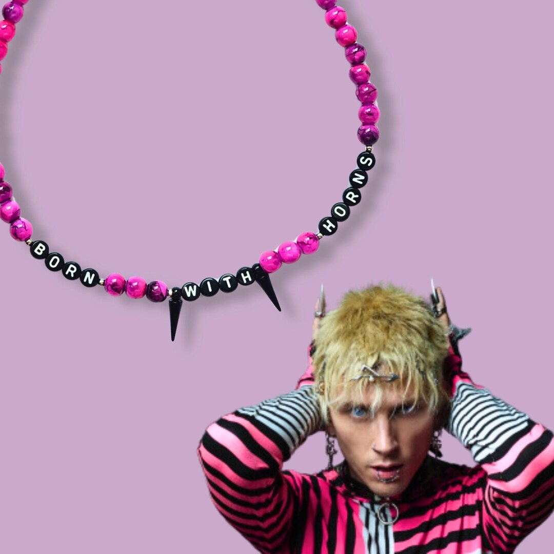 Machine Gun Kelly Inspired Handmade 'born With Horns' Necklace - MGK ...
