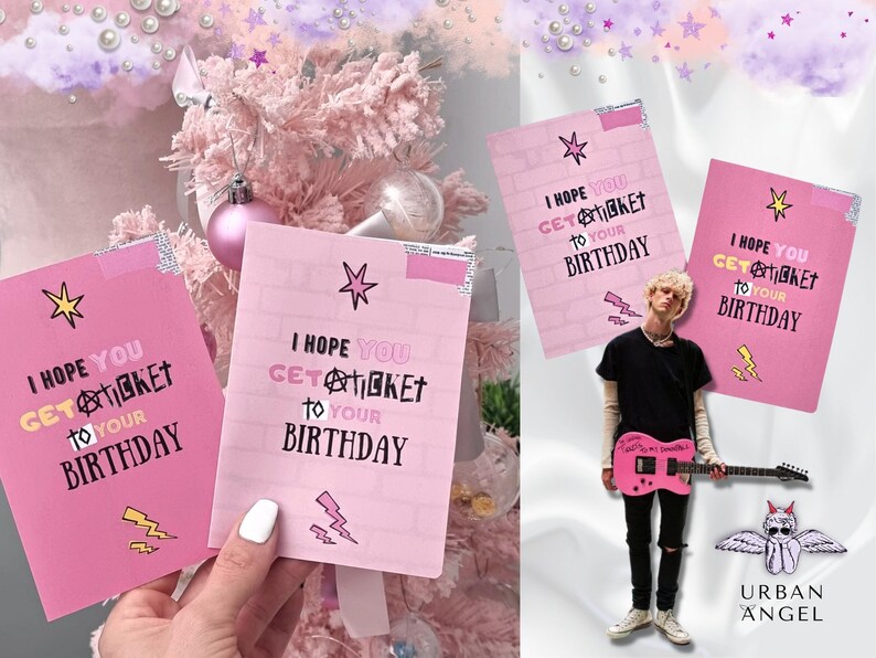 Machine Gun Kelly Bloody Valentine Birthday Card MGK Tickets - Etsy