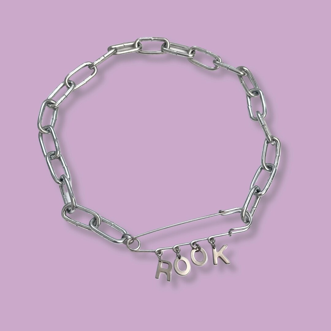 ROOK Inspired Handmade Chunky Chain Stainless Steel Link Punk Necklace ...