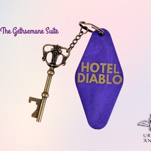 Machine Gun Kelly Comic Book Inspired Handmade 'hotel Diablo' Keychain ...