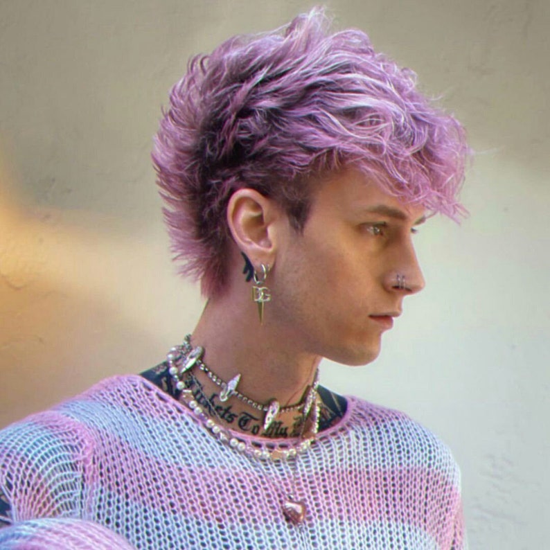 Machine Gun Kelly Inspired Star & Pearl Necklace MGK Pearl - Etsy UK