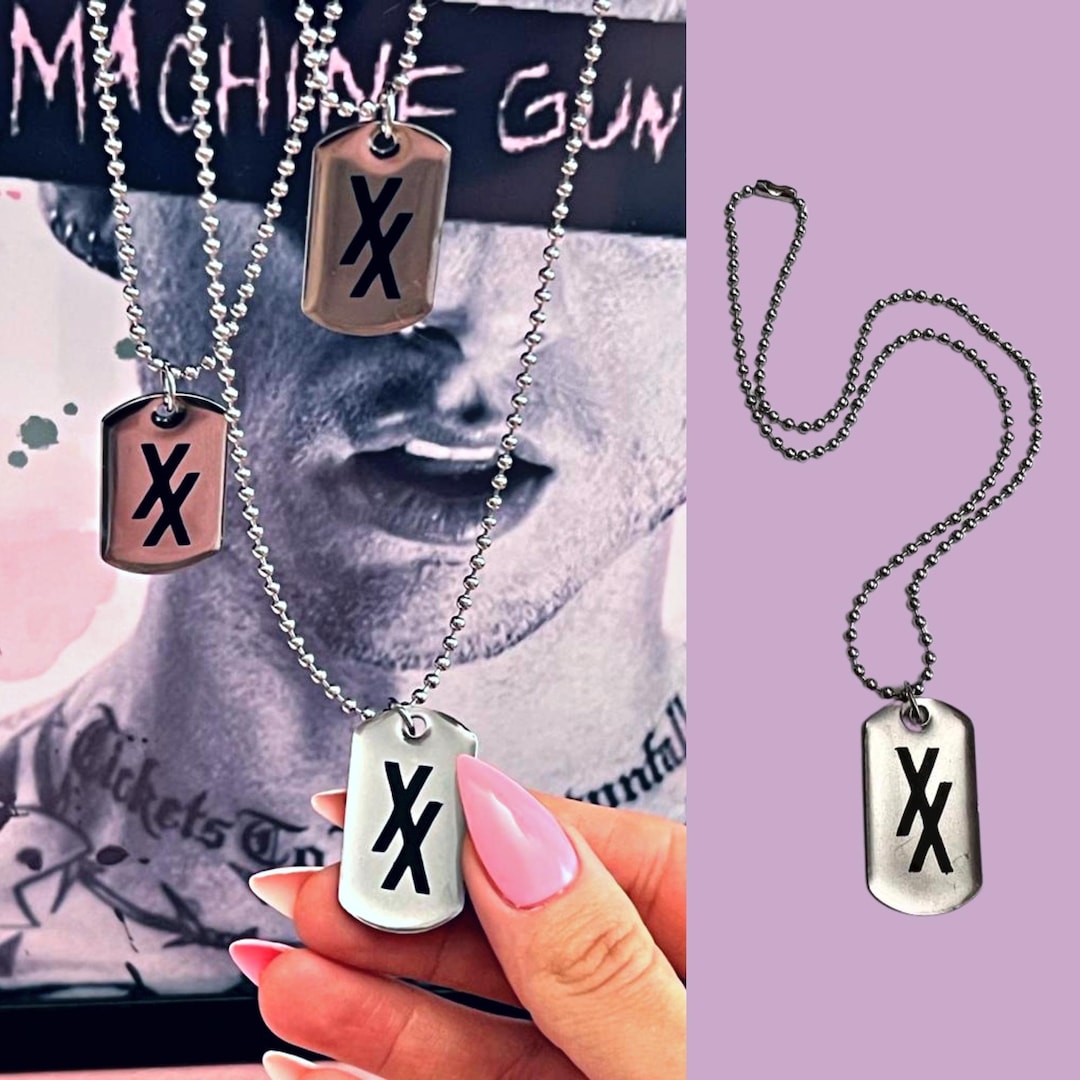 Machine Gun Kelly Inspired XX - Stainless Steel Military Style Dog Tag ...