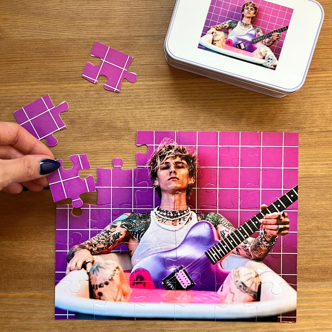 Machine Gun Kelly Inspired Custom Jigsaw Puzzle, Gift for MGK Fan, Fun ...