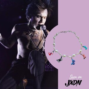 Machine Gun Kelly Inspired Handmade Pearl Necklace With Butterflies ...