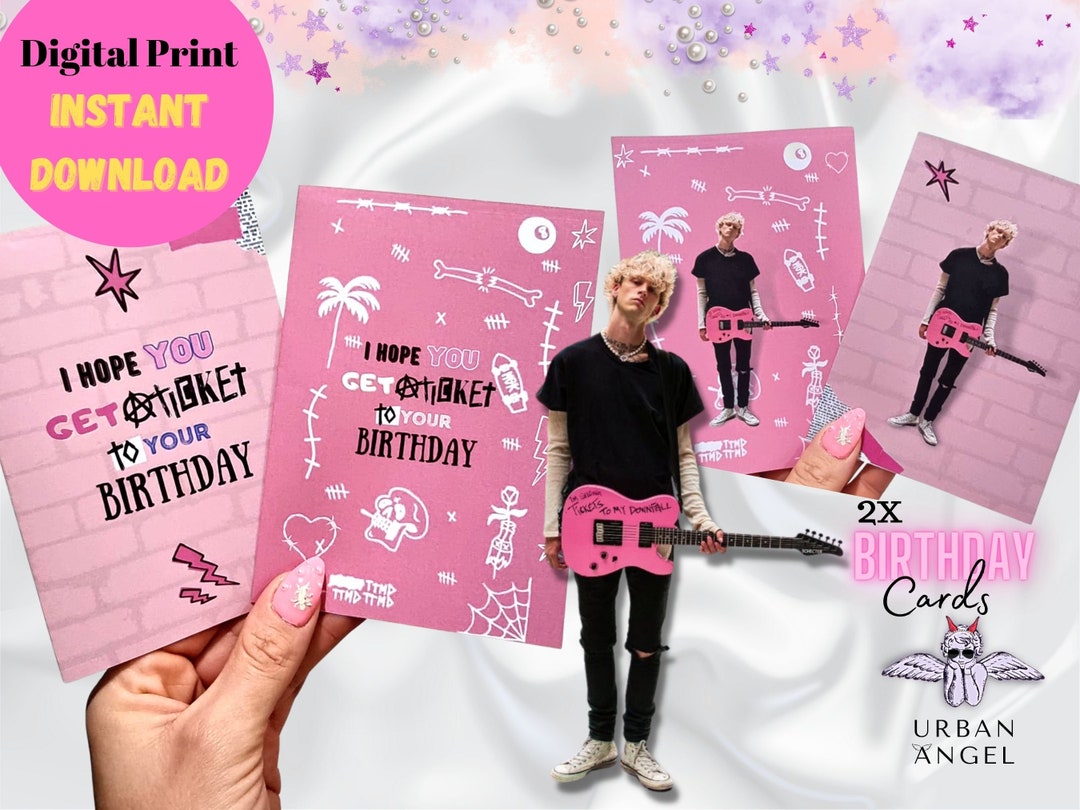 Machine Gun Kelly Bloody Valentine Birthday Card, MGK Tickets to My ...