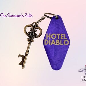 Machine Gun Kelly Comic Book Inspired Handmade 'hotel Diablo' Keychain ...