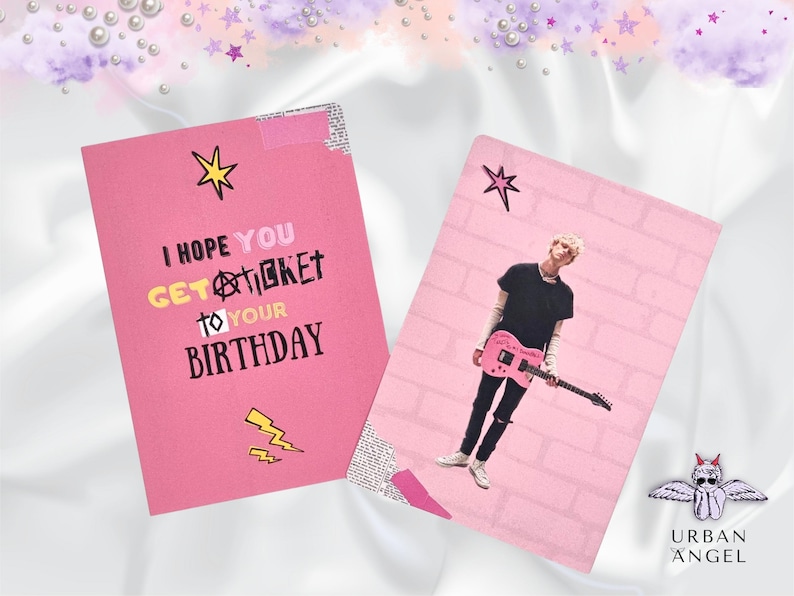 Machine Gun Kelly Bloody Valentine Birthday Card MGK Tickets - Etsy