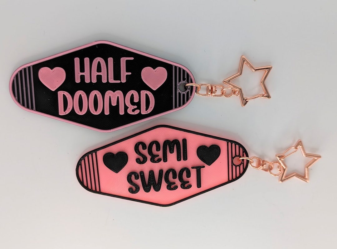 FOB Half Doomed and Semi Sweet Keychain Set 3D Print V3 - Etsy