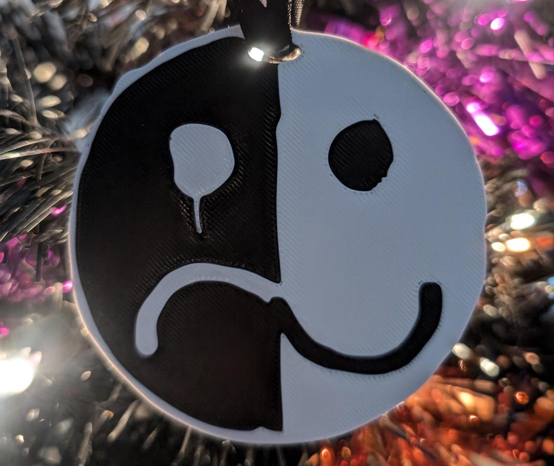 Fall Out Boy so Much for Stardust 3D Printed Smile Frown Ornament - Etsy