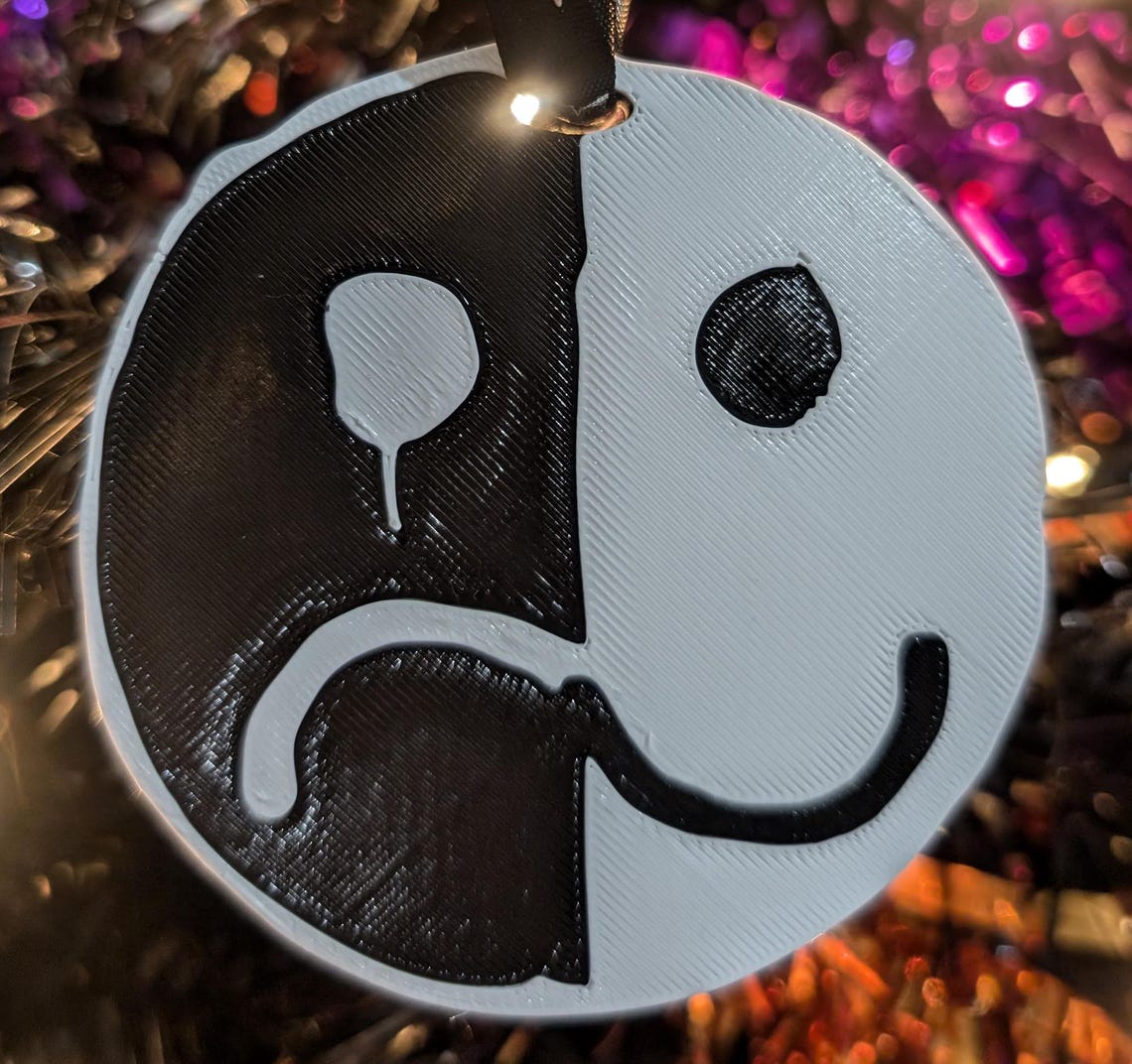 Fall Out Boy so Much for Stardust 3D Printed Smile Frown Ornament - Etsy