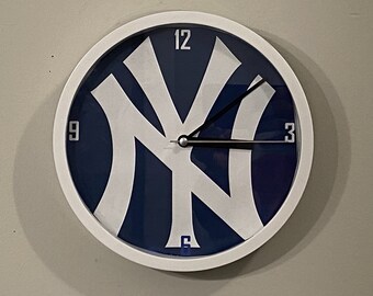 New York Yankees Clock - Etsy