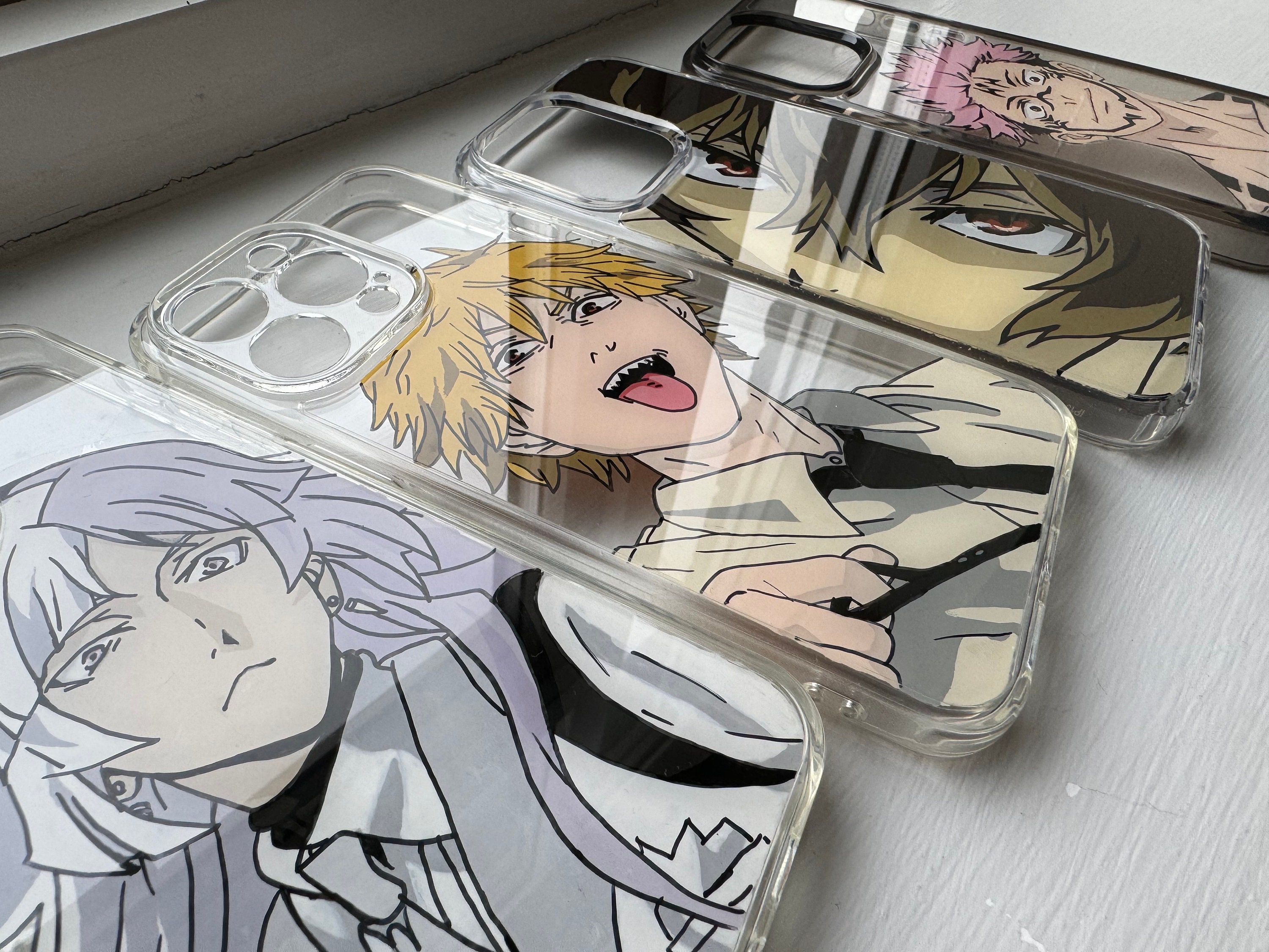 Hand Painted Custom Anime Phone Case - Etsy UK