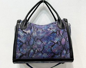Large Snake Print Bag - Etsy