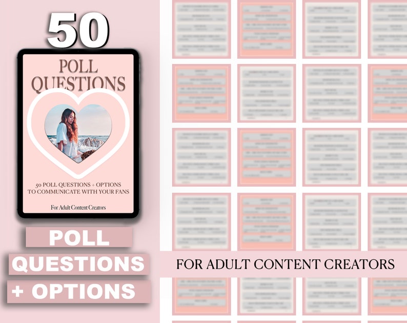 Onlyfans Help, Increase Engagement, Poll Questions With Options, NSFW ...