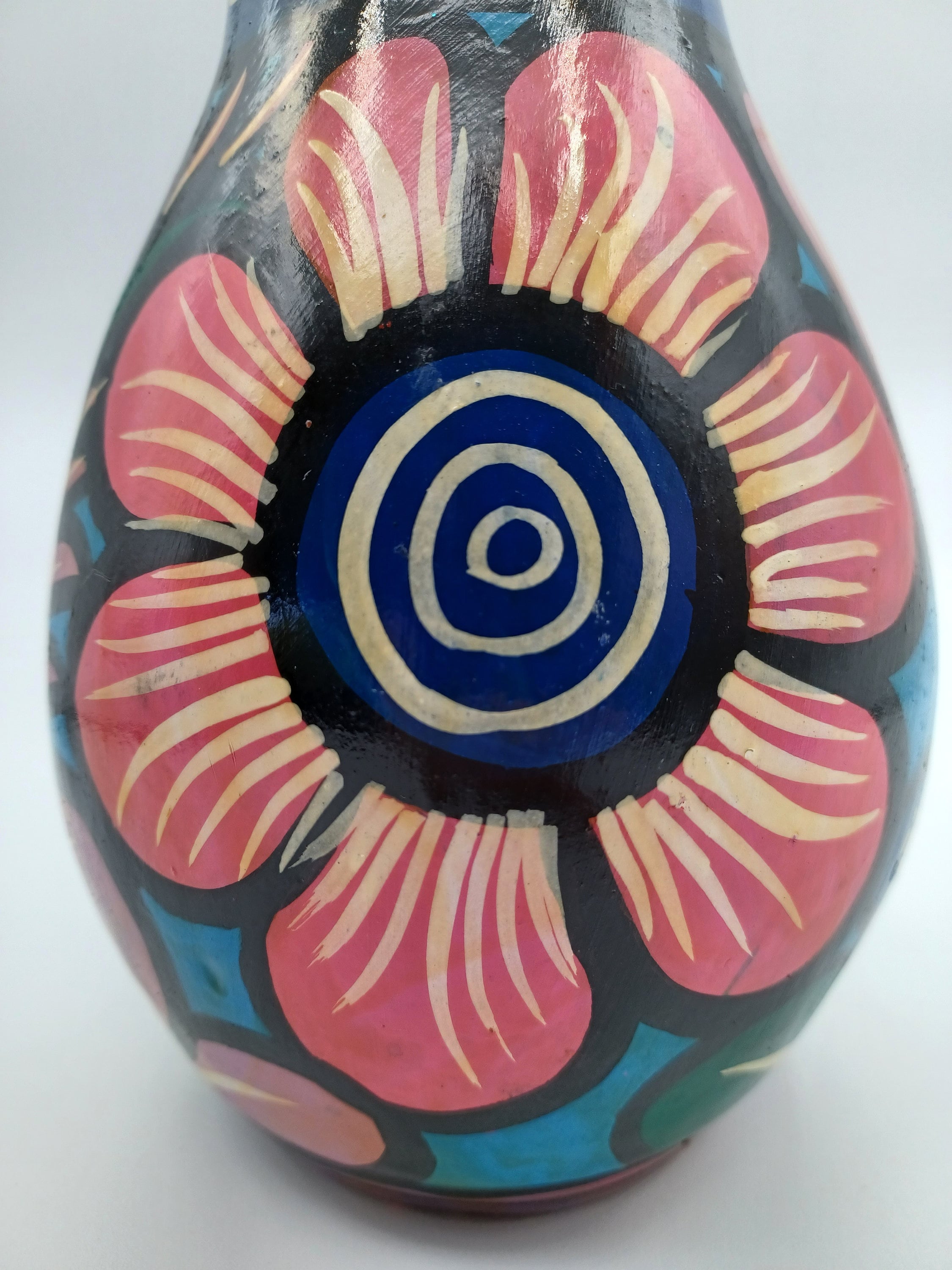 Mexican Hand Painted Talavera Pottery Vase - Etsy