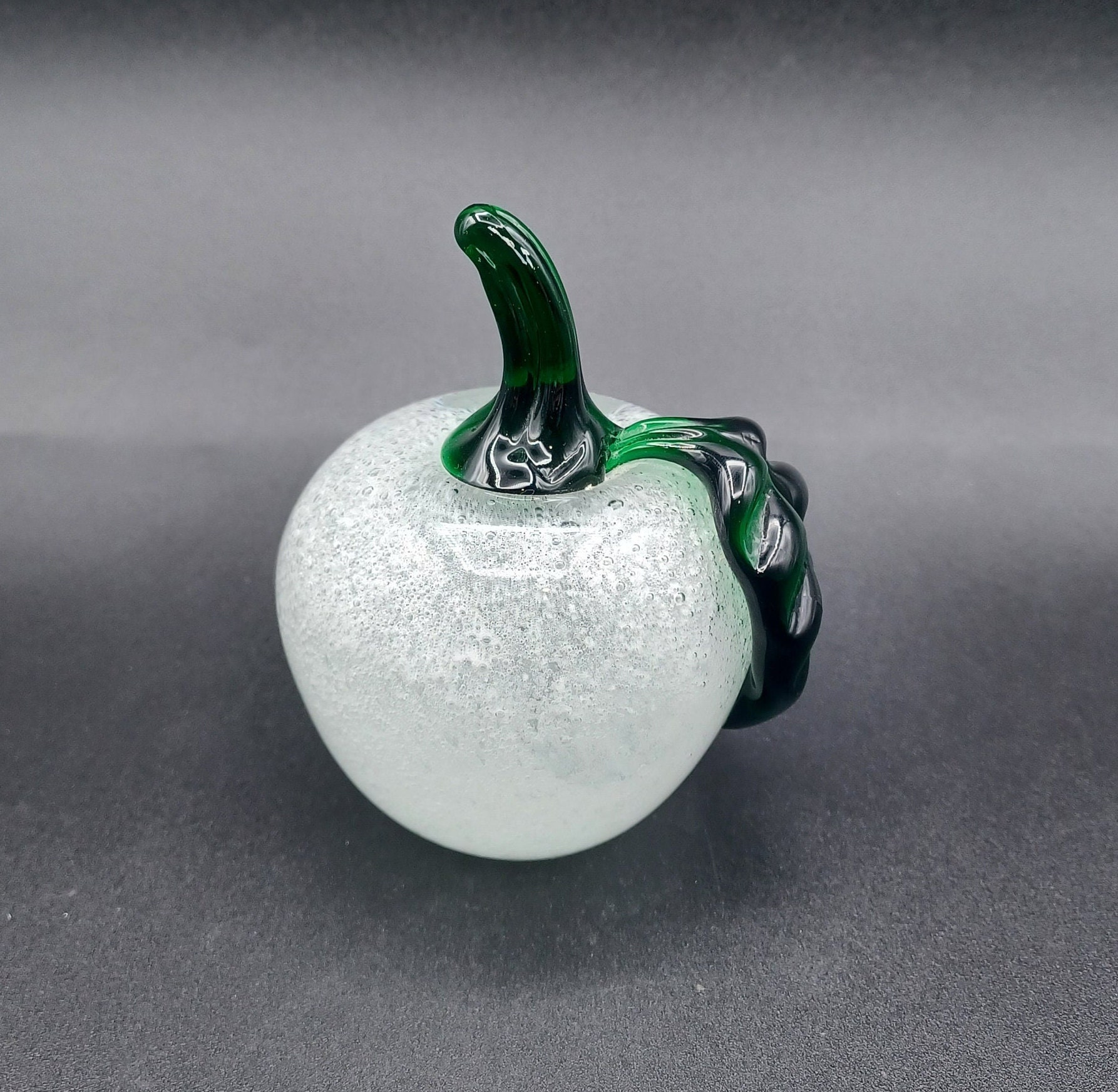 Hand Blown Apple Art Glass Paperweight - Etsy