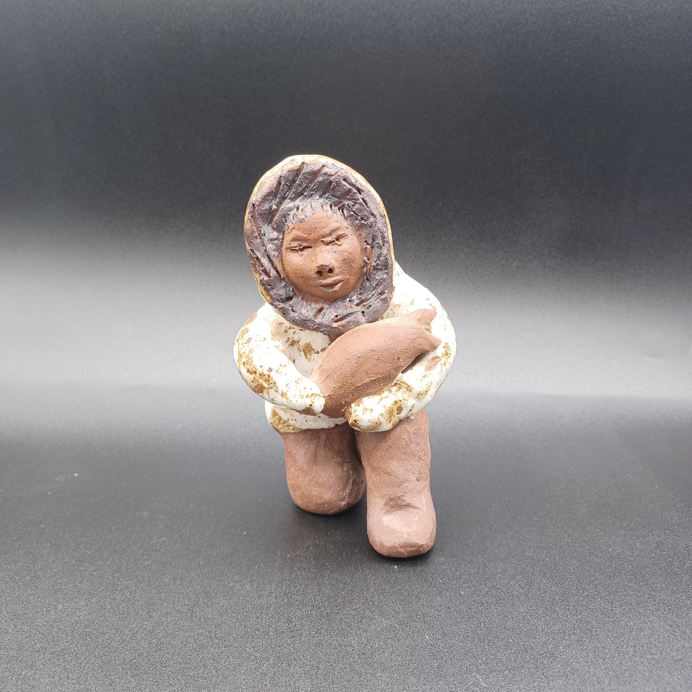 Folk Art Inuit/native American Pottery Sculpture - Etsy