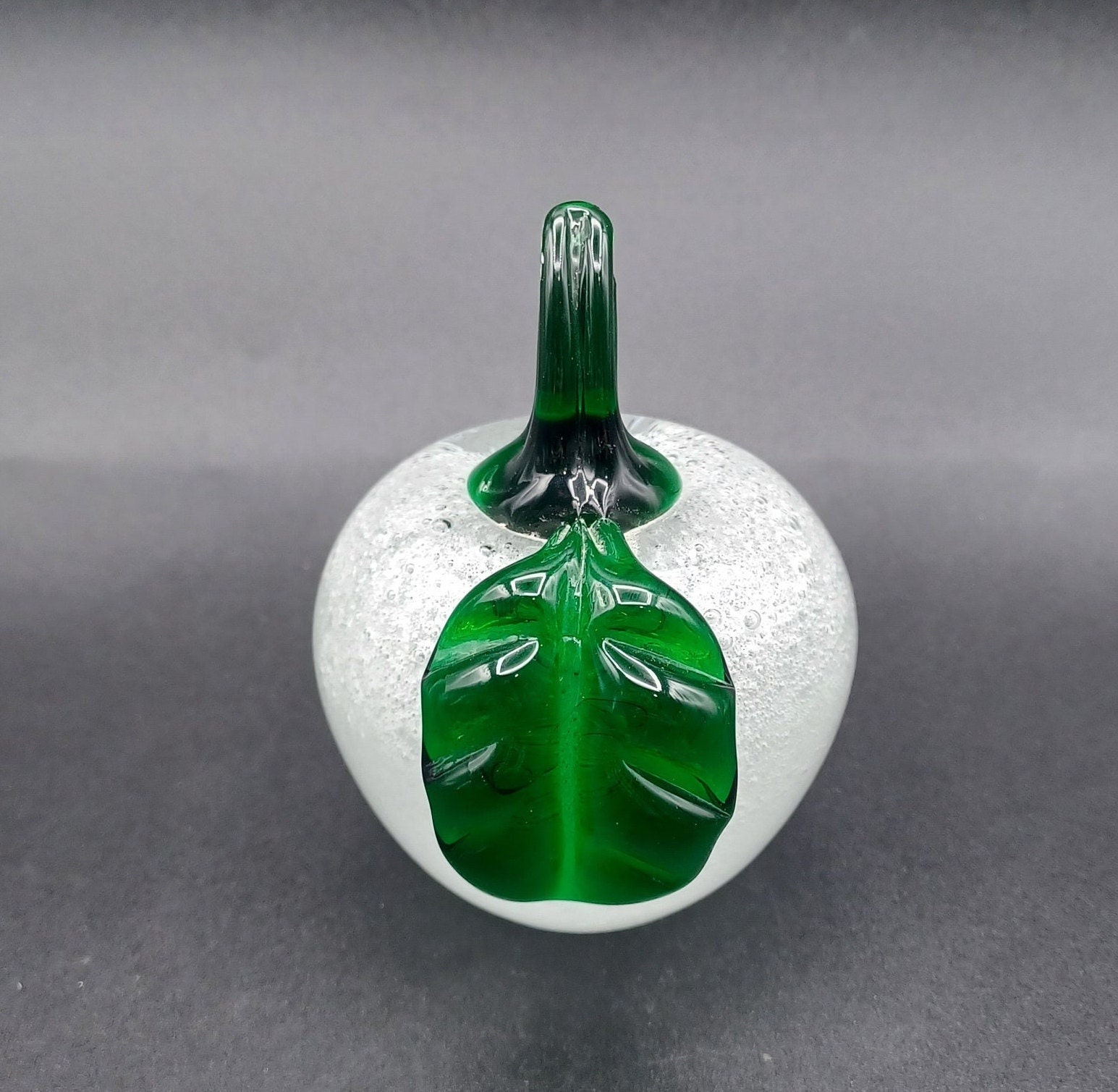 Hand Blown Apple Art Glass Paperweight - Etsy