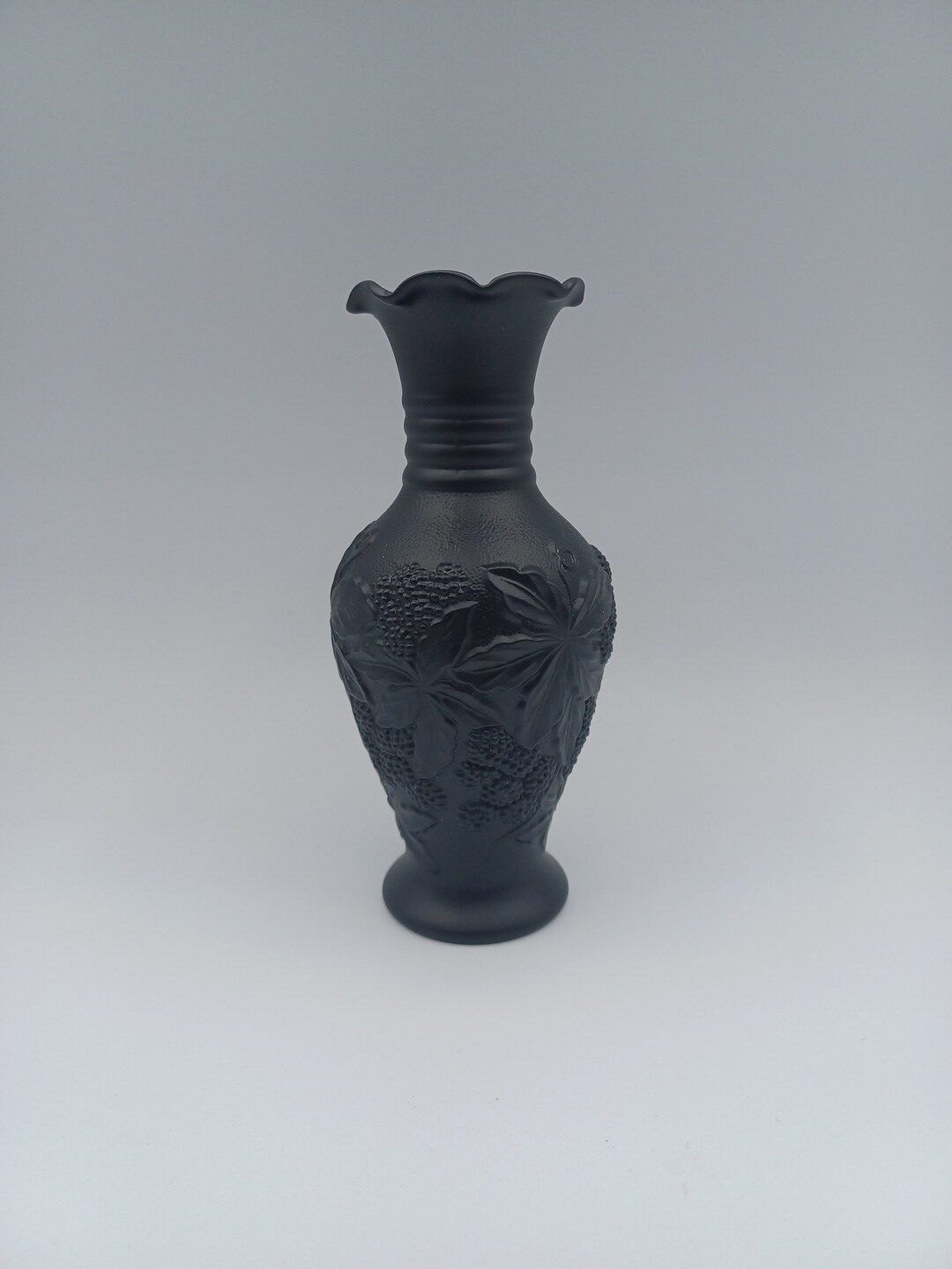 RARE Imperial Glass Black Loganberry Vase - Etsy